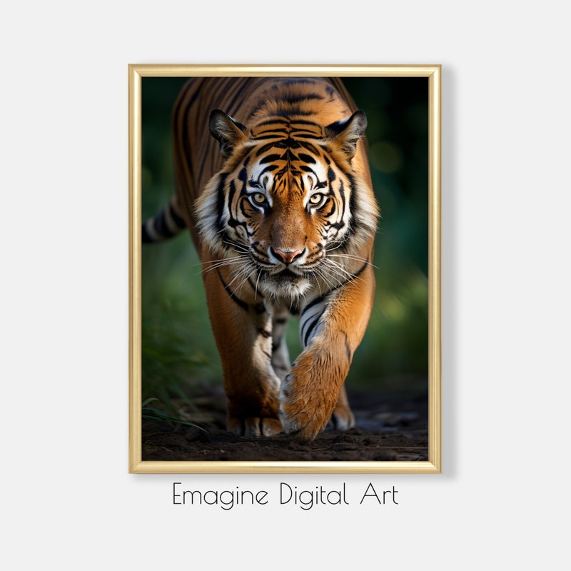 Framed Tiger Print - Etsy