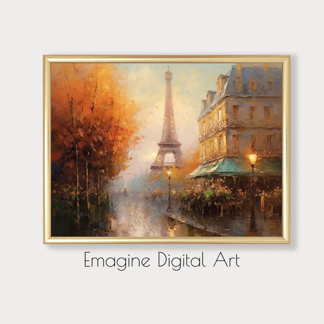 PRINTABLE ART | Impressionist View of the Eiffel Tower From Paris ...