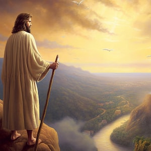 PRINTABLE ART | Jesus Christ Seeing Hope on the Horizon | Christian Art ...