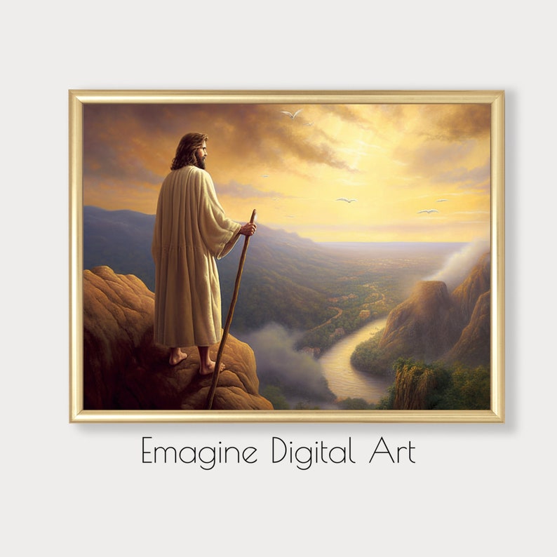 PRINTABLE ART Jesus Christ Seeing Hope on the Horizon Christian Art ...