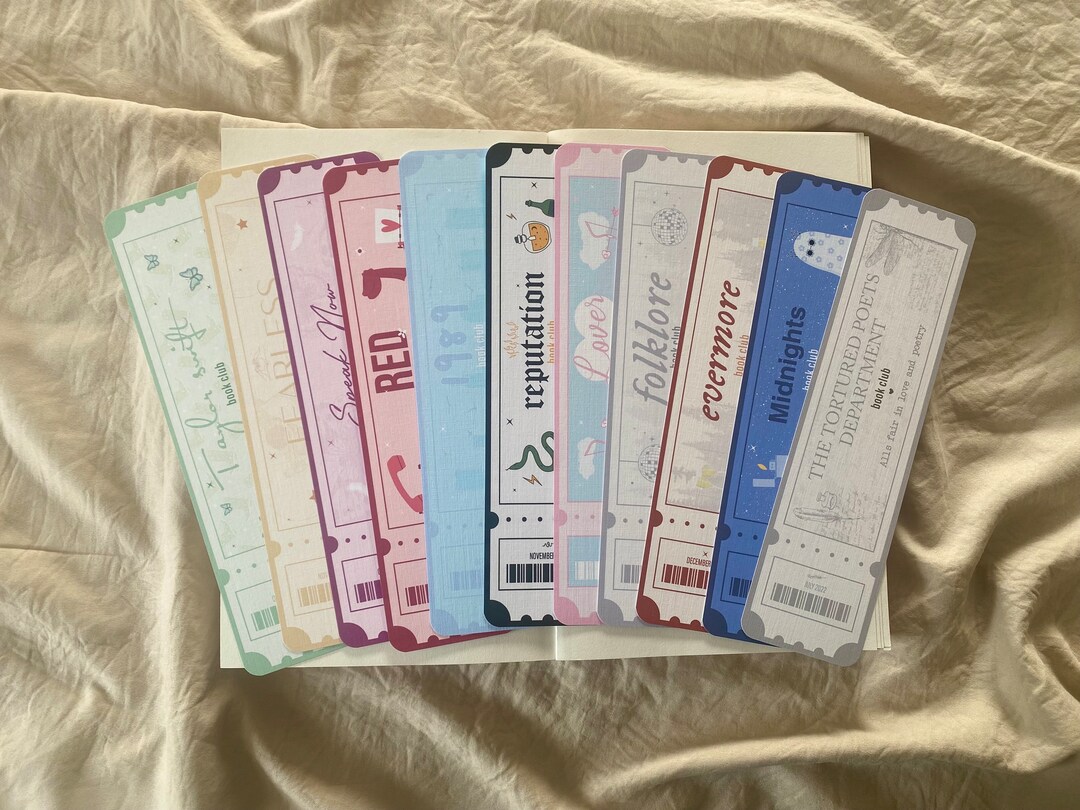 Taylor Swift Bookmarks Taylor Album the Eras Tour Taylor Swift Fan Gift ...