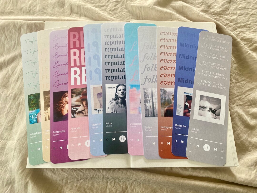Taylor Swift Bookmarks Taylor Album the Eras Tour Taylor Swift Fan Gift ...