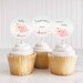 Printable Floral Cupcake Toppers, April Showers Cupcake Topper, 3 Baby ...