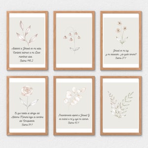 Set Bible Verse Print, Spanish Bible Verse Print, Spanish Home Decor ...