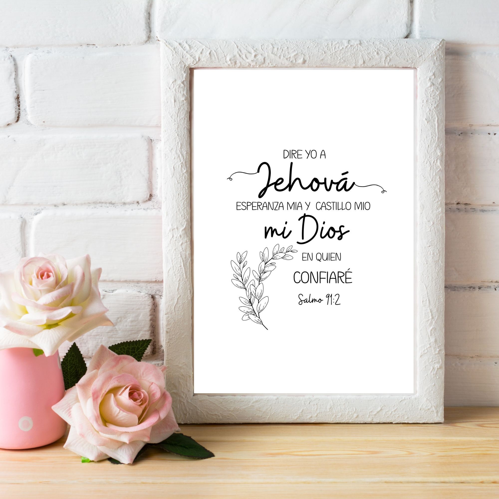 Spanish Bible Verse Print | Spanish Wall Art Home Decor | Spanish Home ...