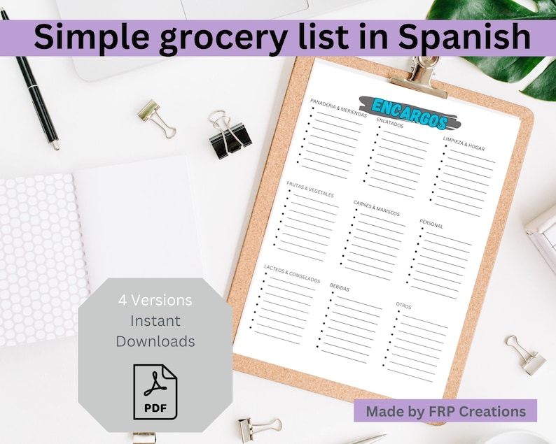 Grocery List, Lista De Compras En Espanol, Grocery Planning, Encargos ...