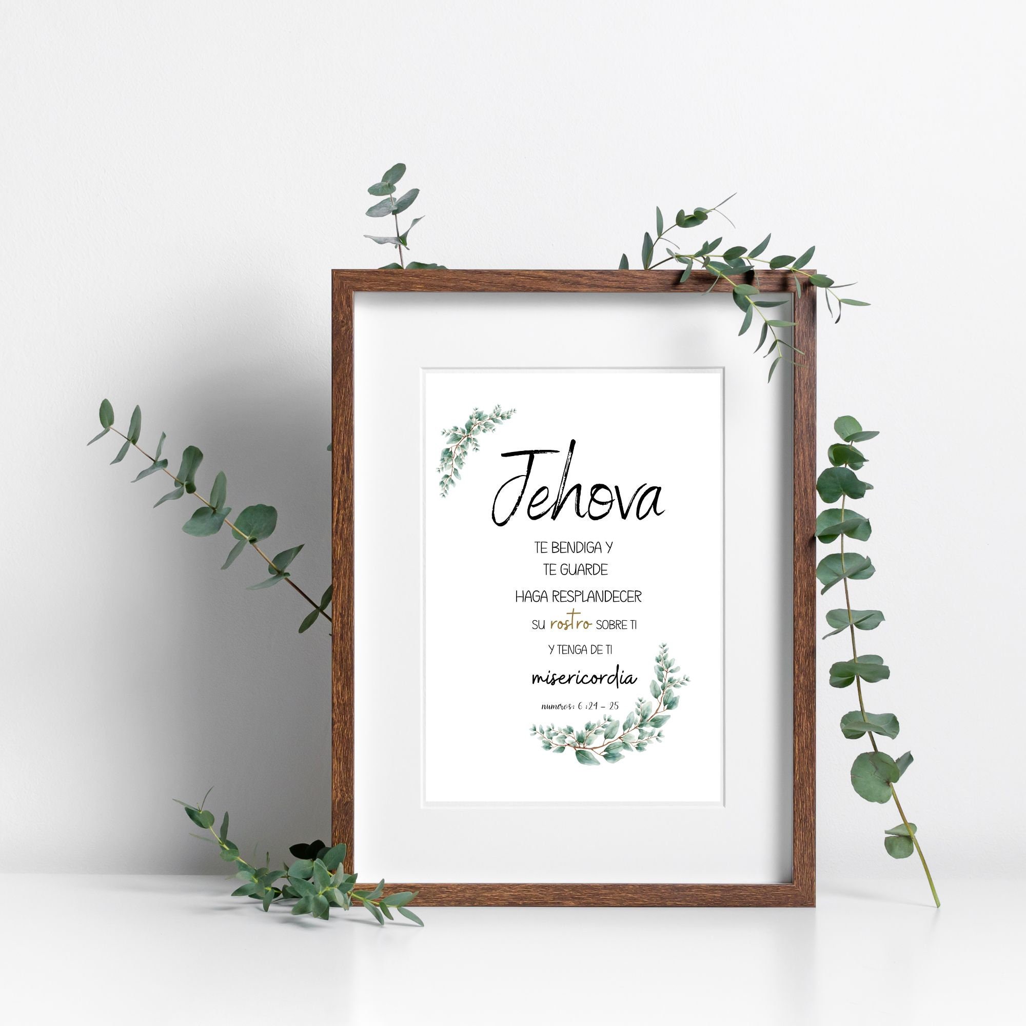 Spanish Bible Verse Print | Spanish Wall Art Home Decor | Spanish Home ...