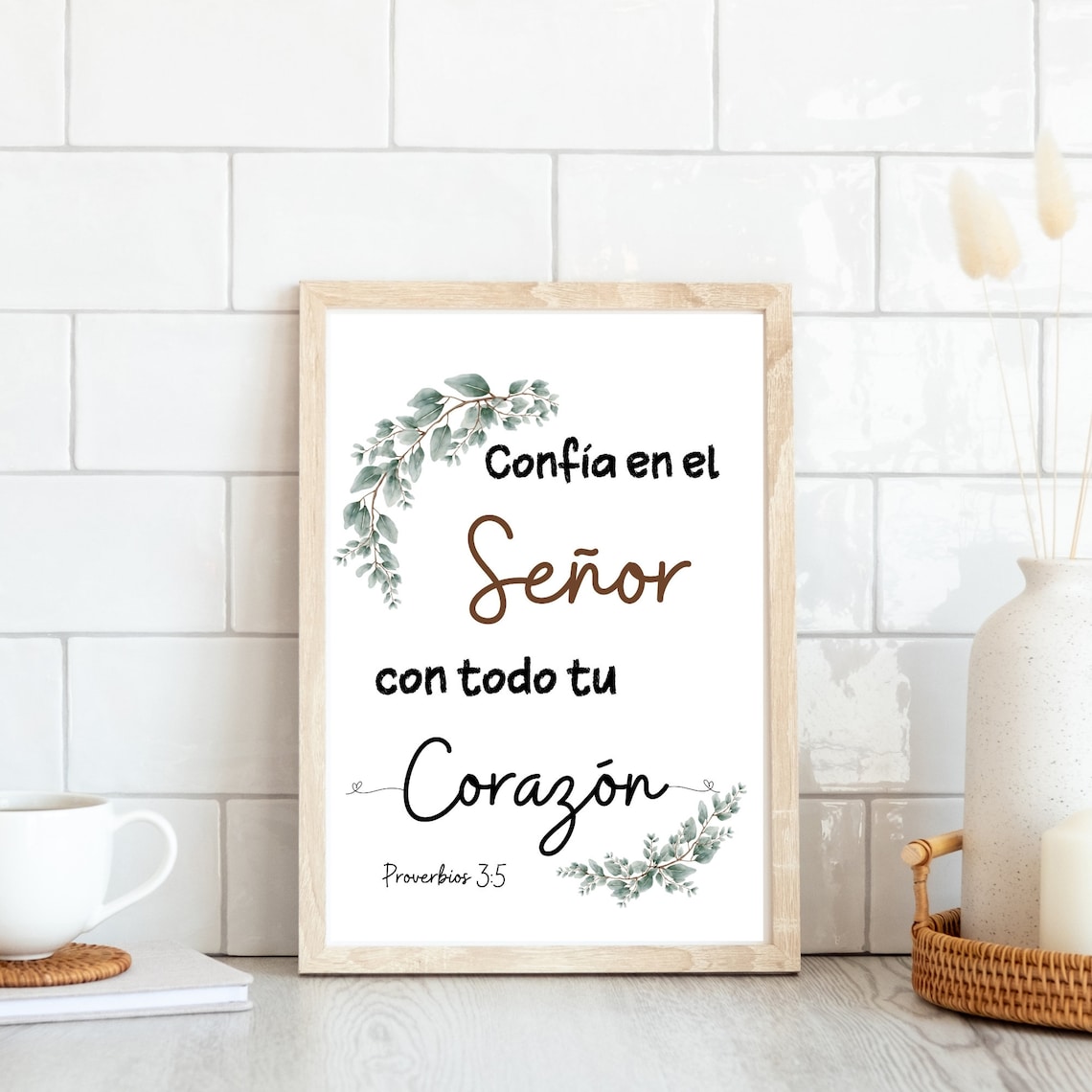 Spanish Bible Verse Print, Spanish Wall Art Home Decor, Spanish Home ...