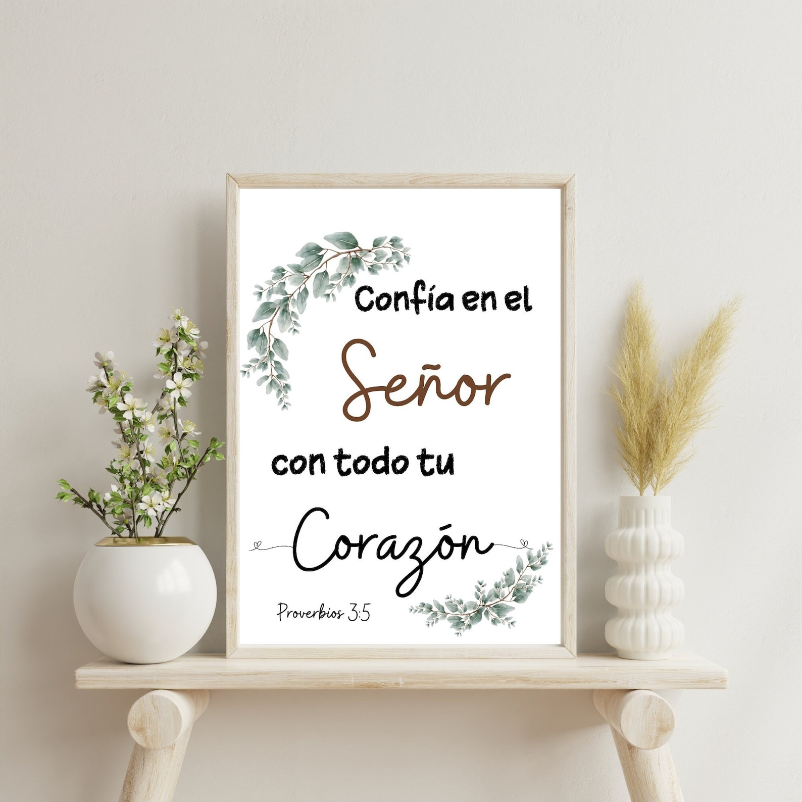 Spanish Bible Verse Print, Spanish Wall Art Home Decor, Spanish Home ...
