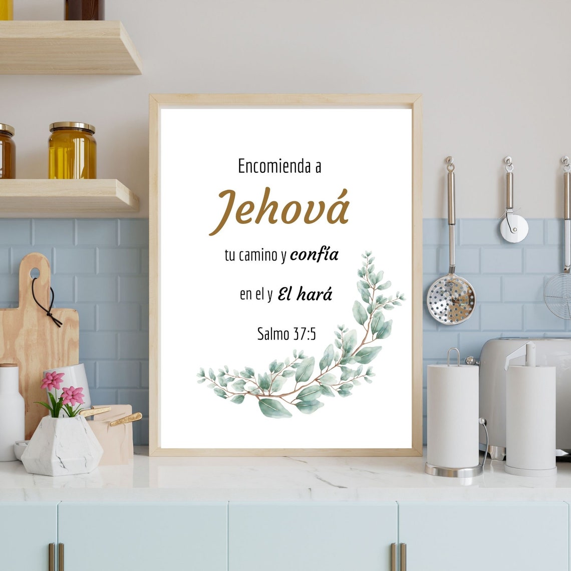 Spanish Bible Verse Print, Spanish Wall Art Home Decor, Spanish Home ...