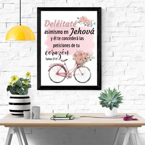Spanish Bible Verse Print, Spanish Wall Art Home Decor, Spanish Home ...