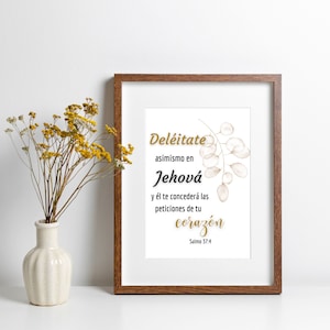 Spanish Bible Verse Print, Spanish Wall Art Home Decor, Spanish Home ...