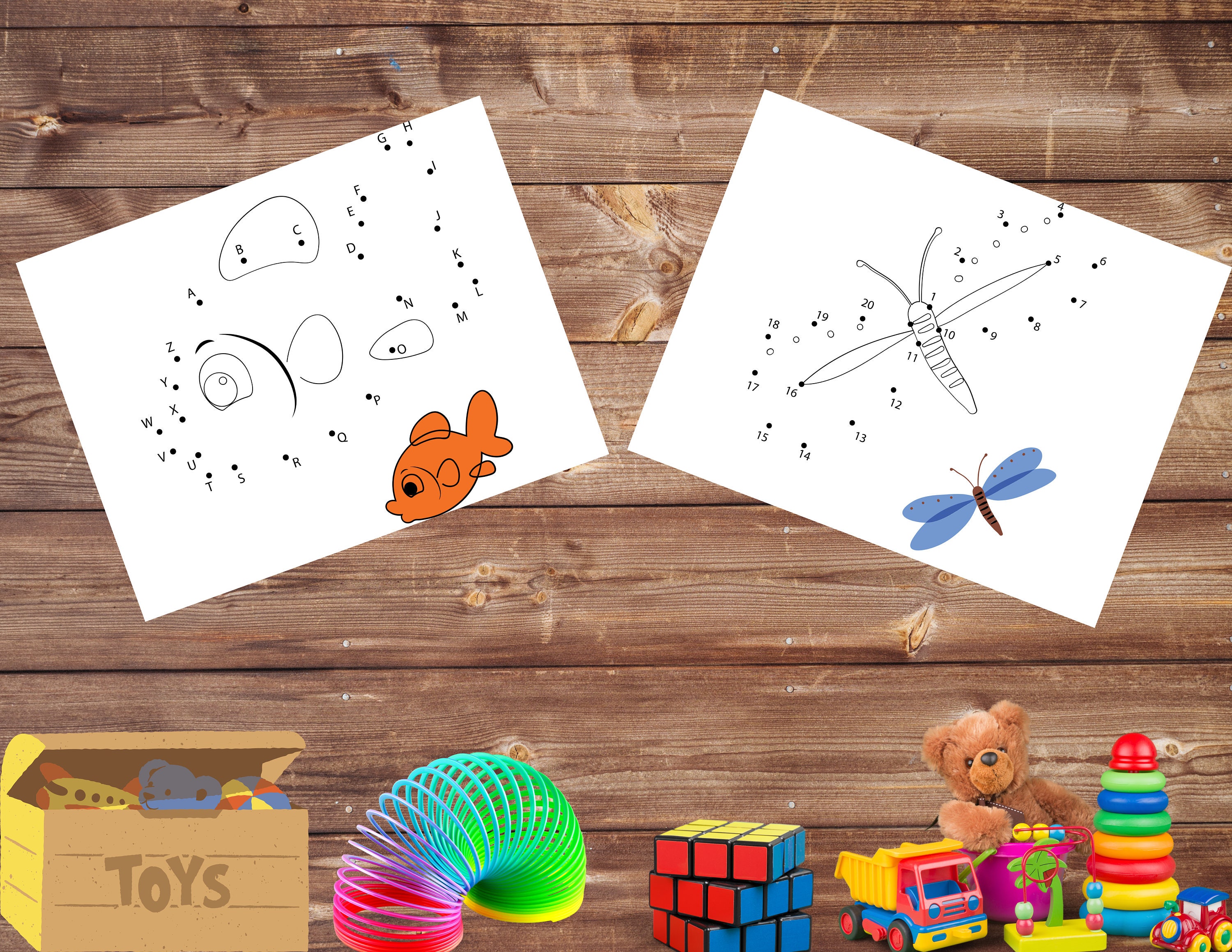 Dot to Dot Printable Pages for Kids Boys and Girls 100 Pages, Easy ...
