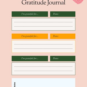 Notion Template 30-day Self-care Challenge Daily Gratitude Journal ...
