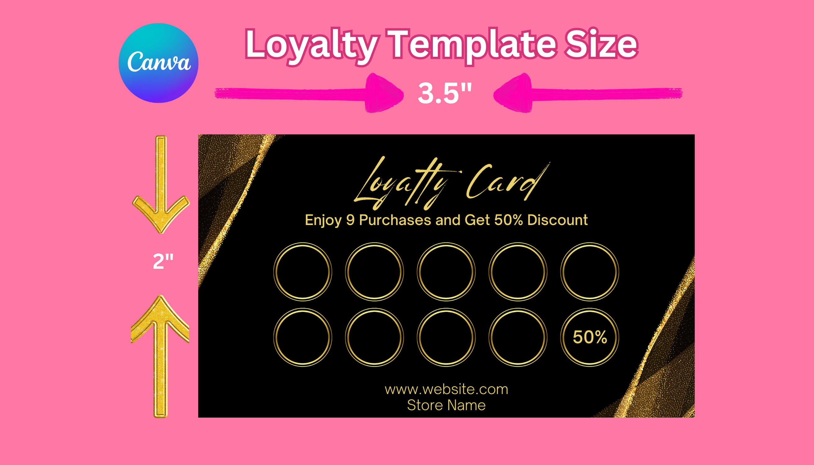 Loyalty Cards 6 Templets Front & Back, Modern Beauty Cards, Beauty ...