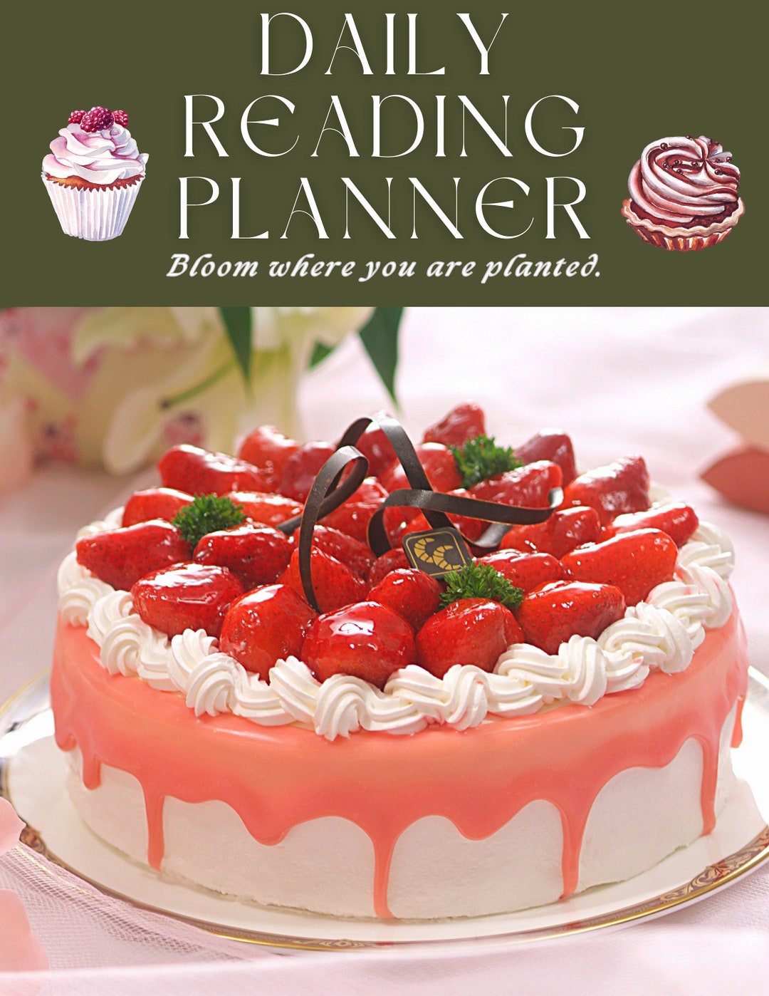 Cupcake Daily Reading Digital Planner 45 Printable PDF for Cool Moms ...