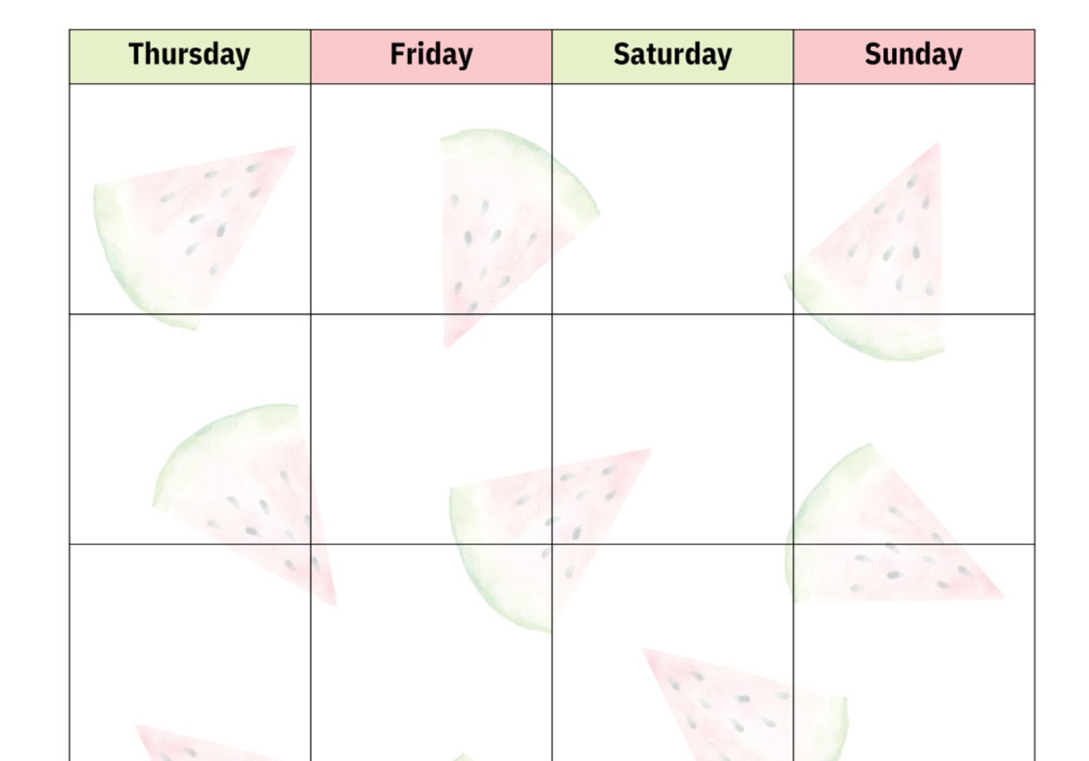 Notion Template Fruity Floral Funny Cut Adorable Fruits Schedule ...