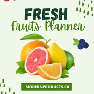 Notion Template Fruity Floral Funny Cut Adorable Fruits Schedule ...