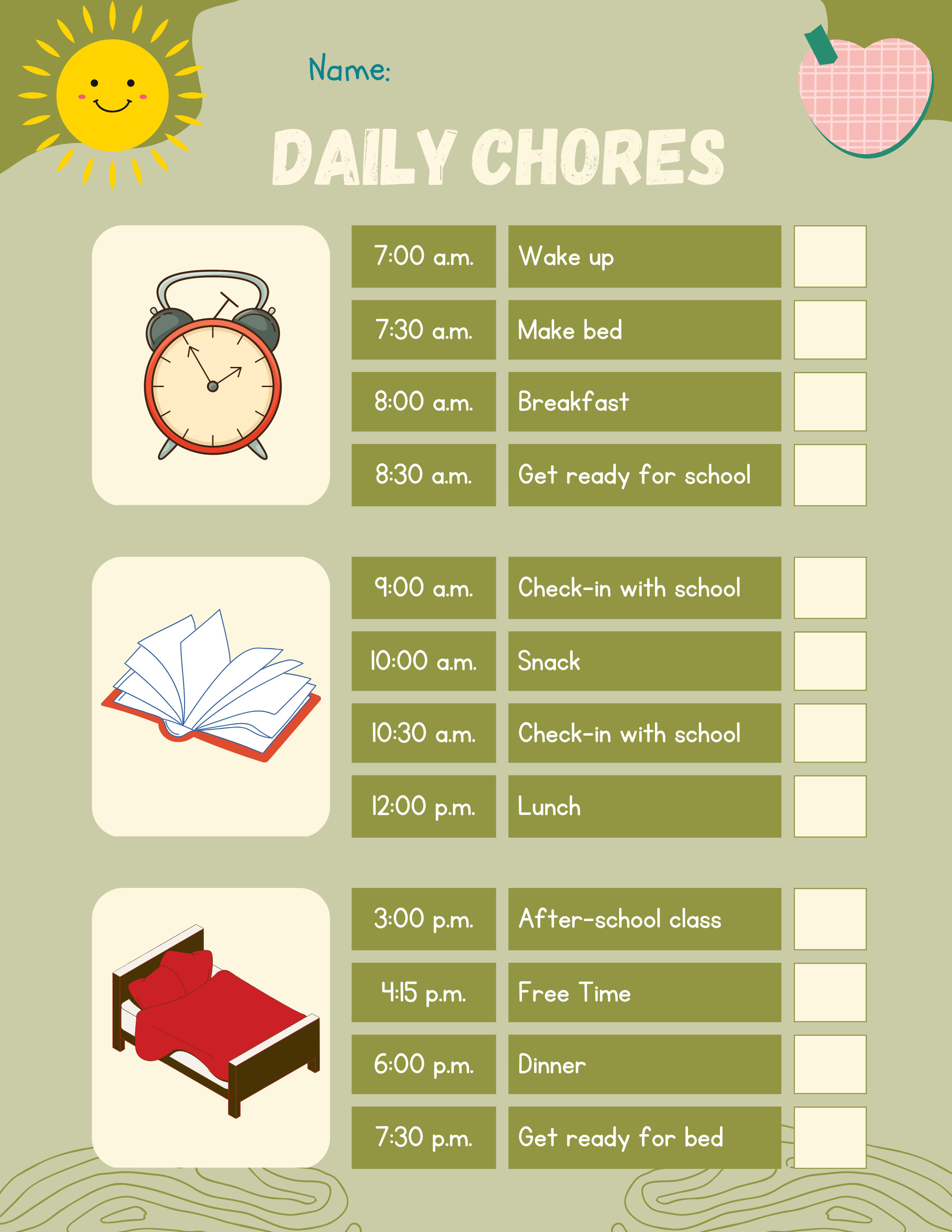 Notion Template Daily Chores Tracker 18 PDF Dorm Apartment Chores Daily ...