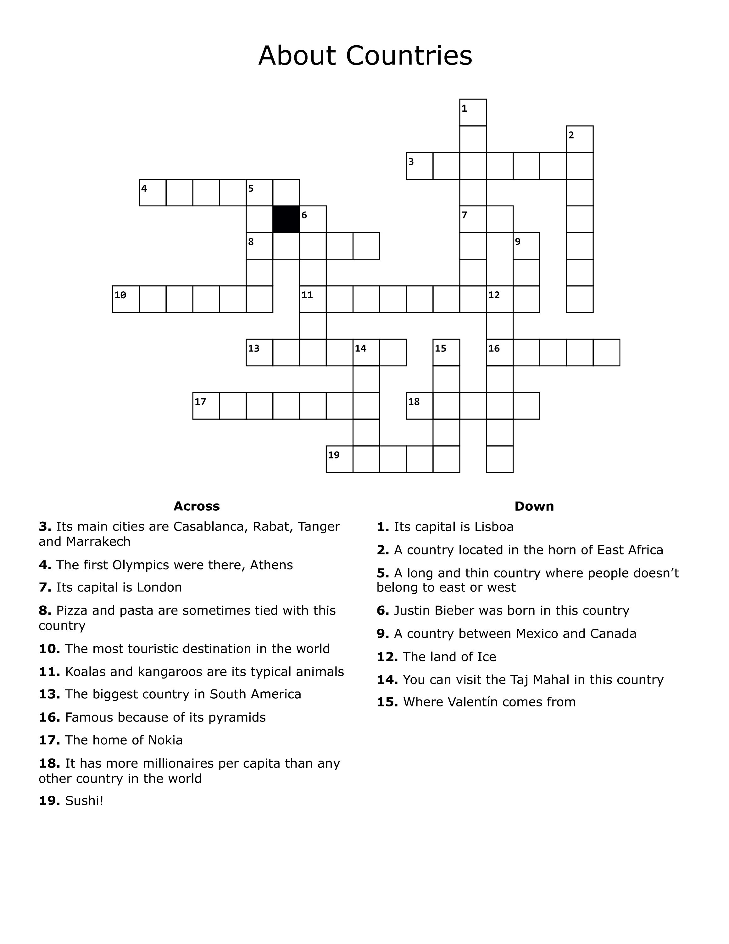 Notion Template Crossword Puzzle Printable 33PDF Countries USA Canada ... Notion Template Crossword Puzzle Printable 33PDF Countries USA Canada ...