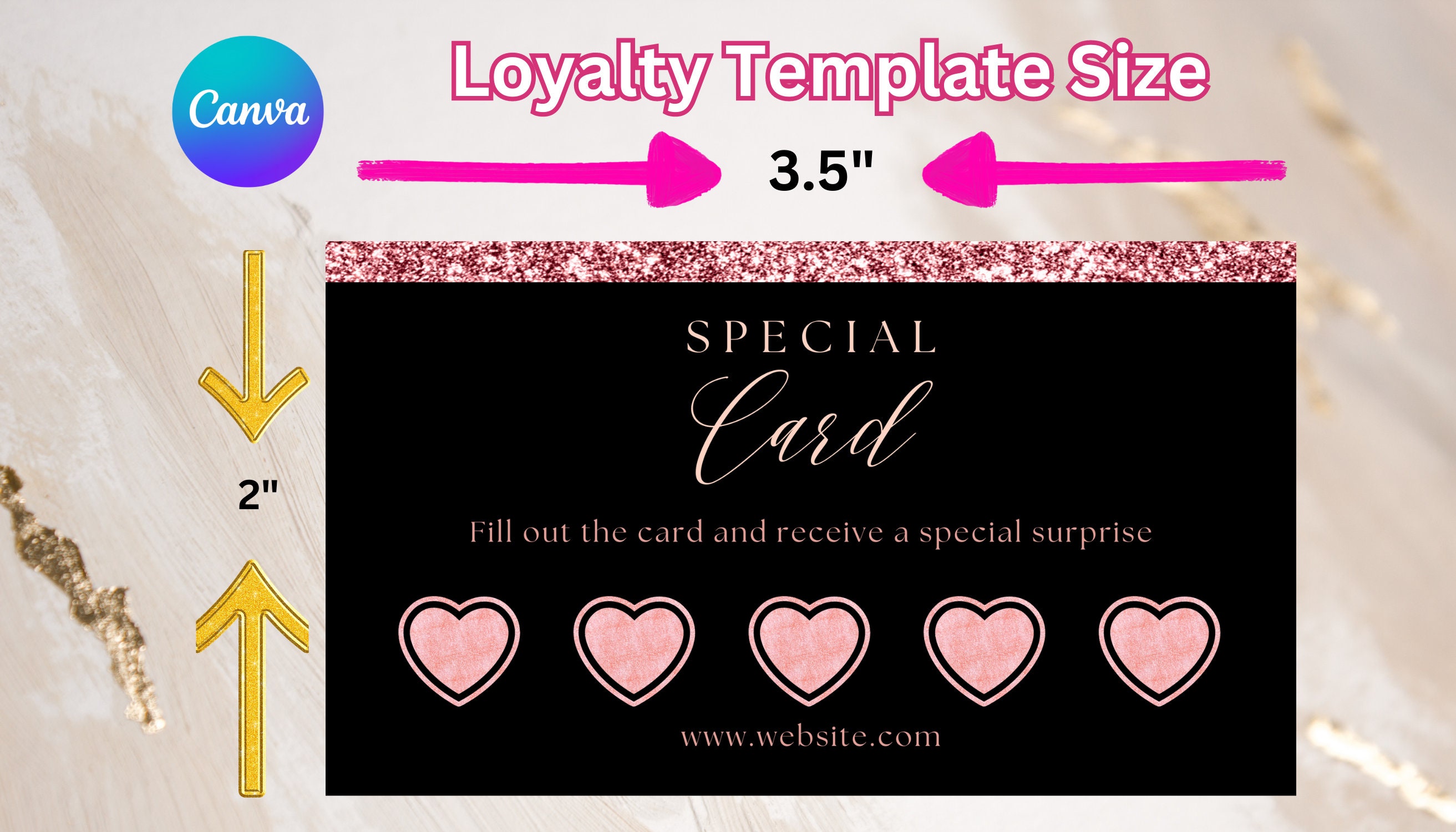 6 Loyalty Card Templets Front & Back, Modern Beauty Cards, Beauty ...