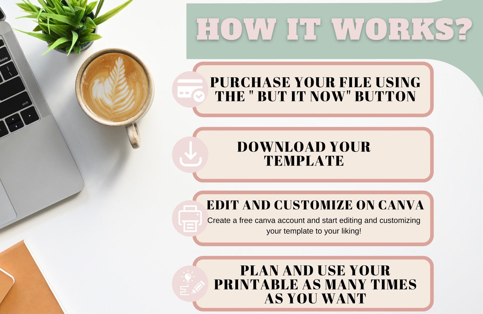 Editable Planner Template INSTANT DOWNLOAD Canva Planner, Opt-in ...