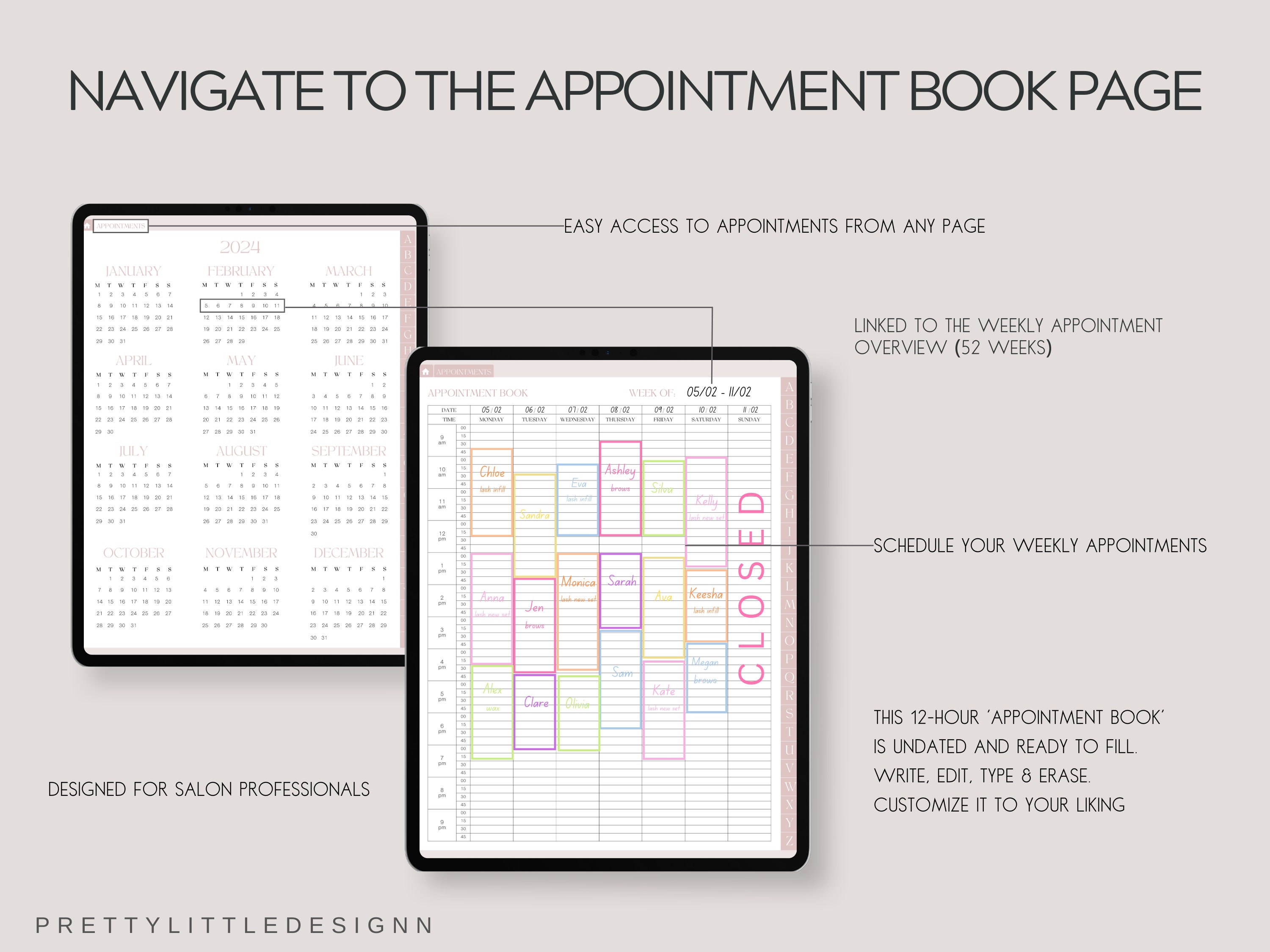 Client Record Book, Lash Extension Client Record, Lash Tech Planner ...