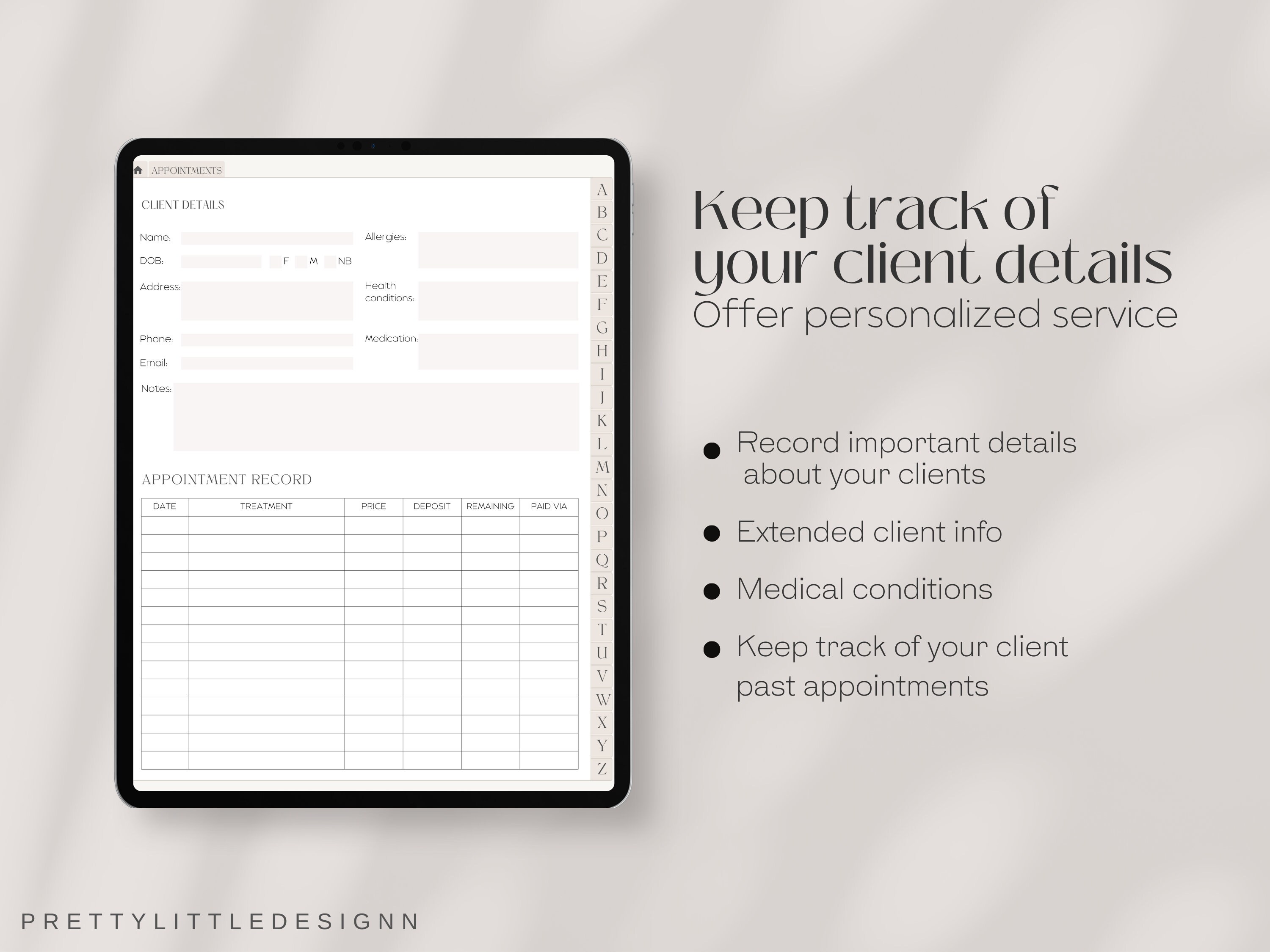 Beauty Salon Appointment Book, Client Record Book, Lash Extension ...