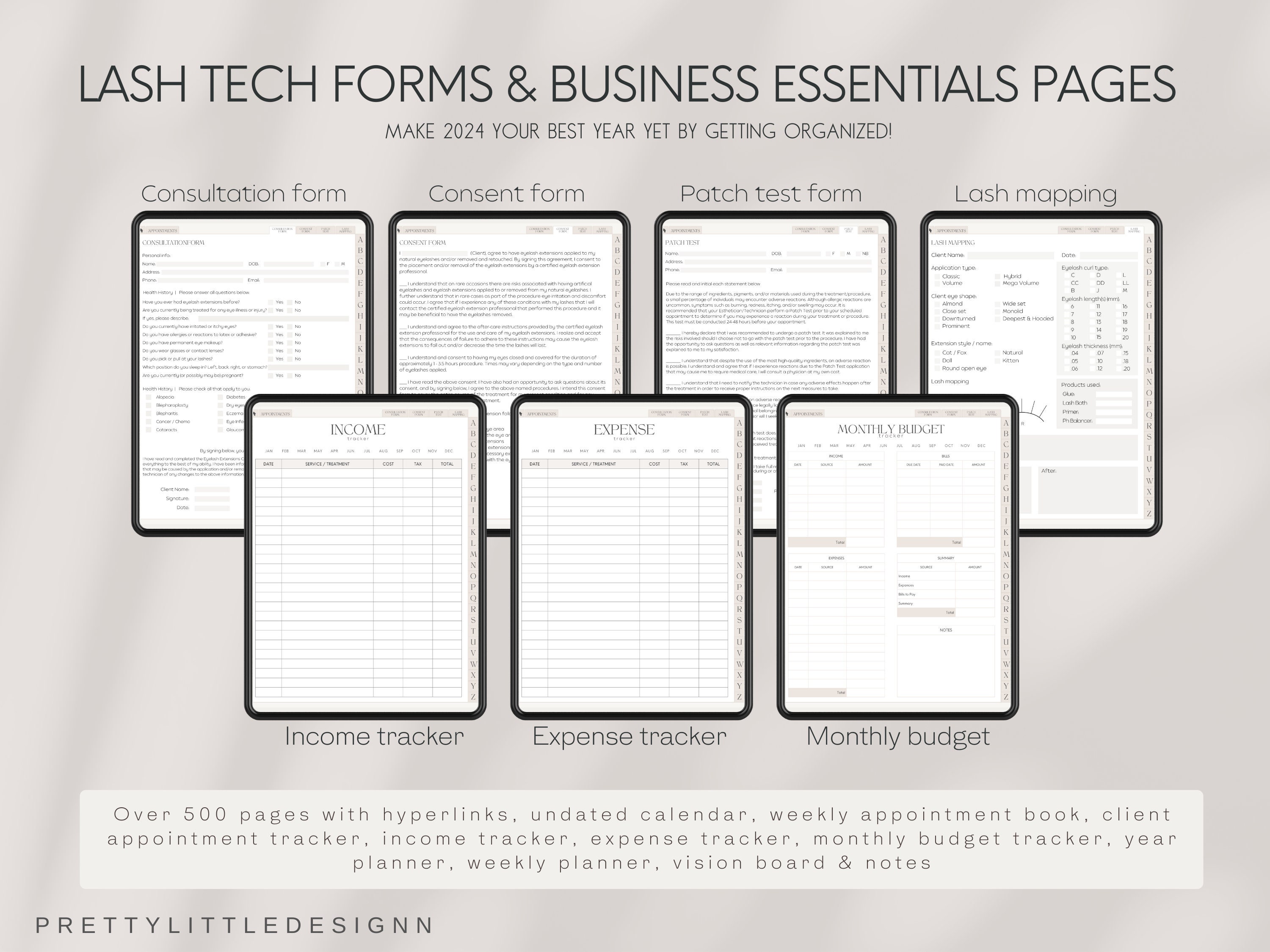 Lash Client Record Book | Eyelash Extension Client Record | Lash Tech ...