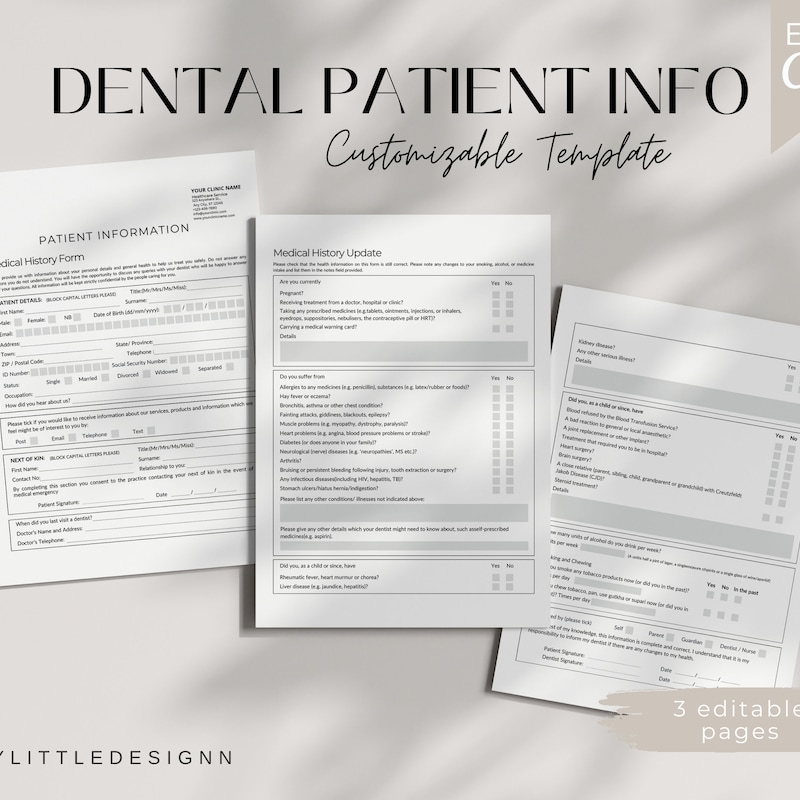 Medical History Dental - Etsy UK