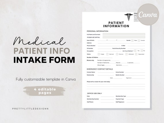 Medical Information Forms Printable