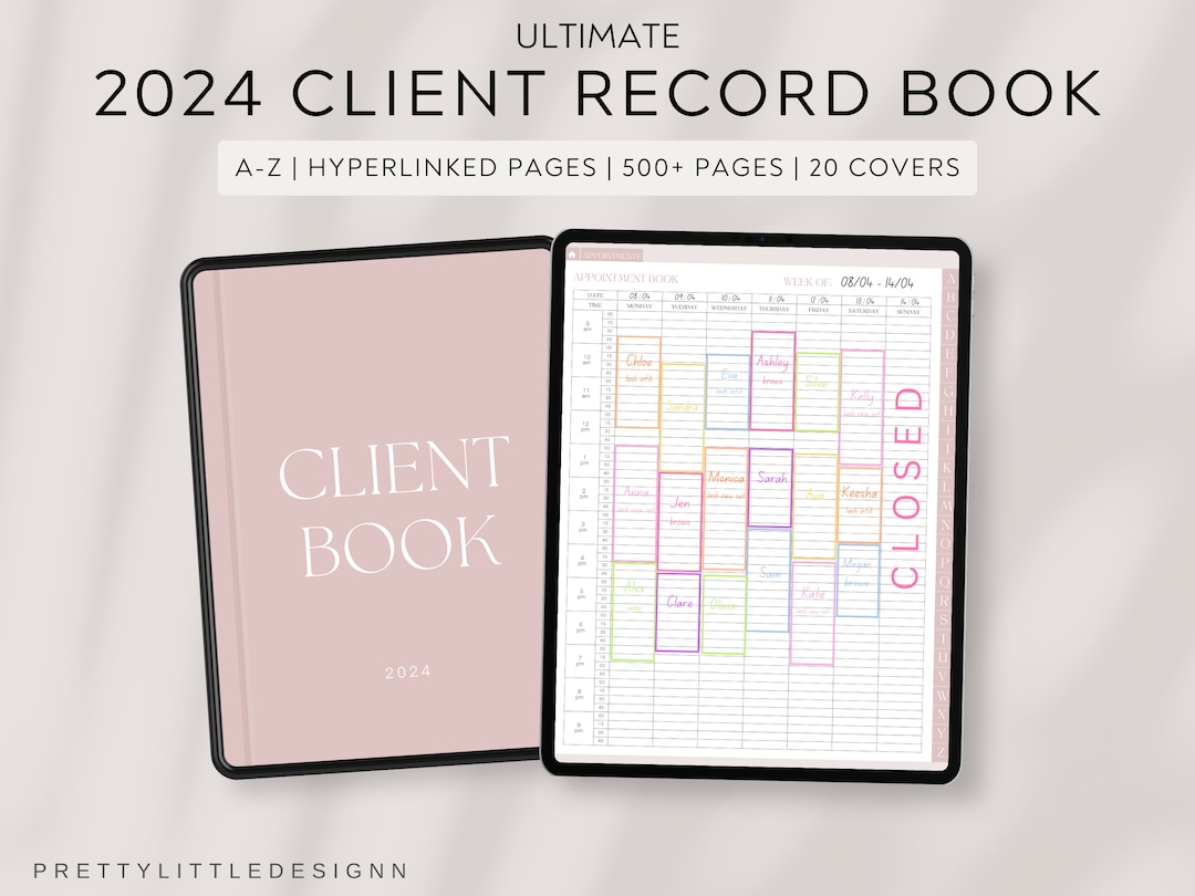 Client Record Book, Lash Extension Client Record, Lash Tech Planner ...
