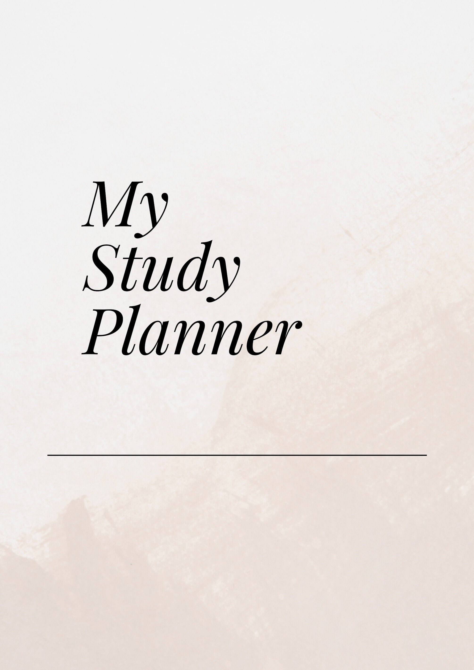 Study Planner Student Planner Academic Planner Revision Planner Study ...