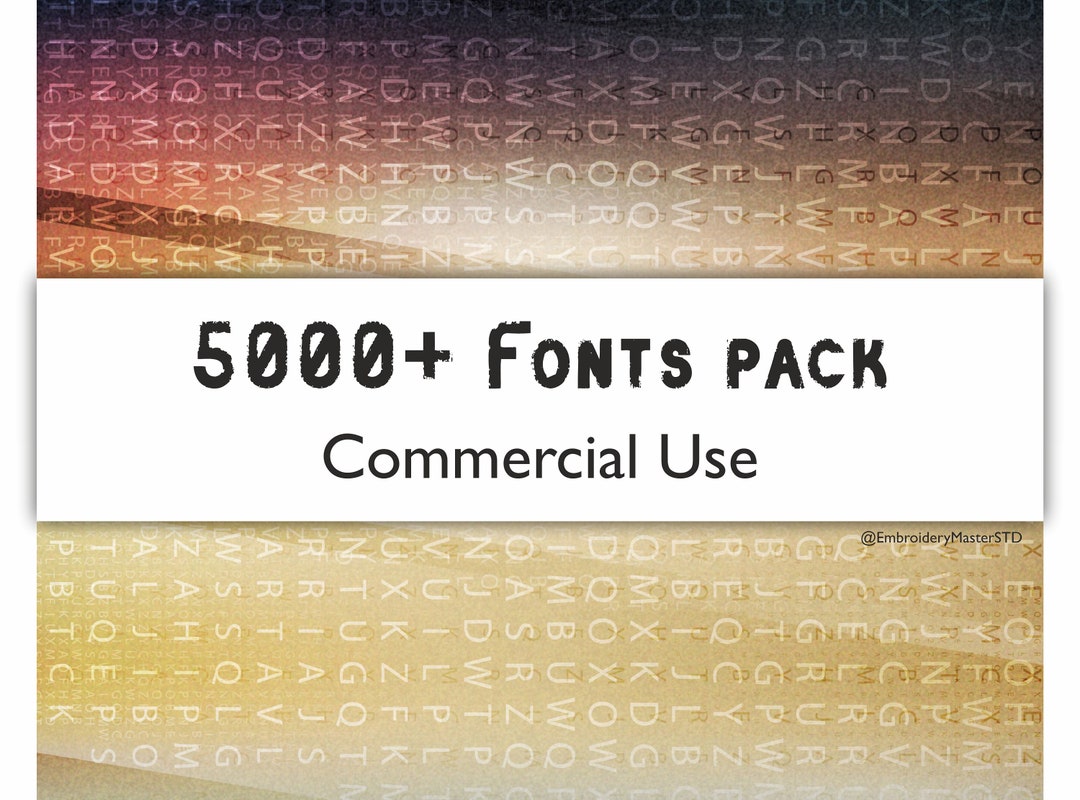 5000 Fonts Bundle Script Fonts Set Sans Fonts Pack - Etsy UK
