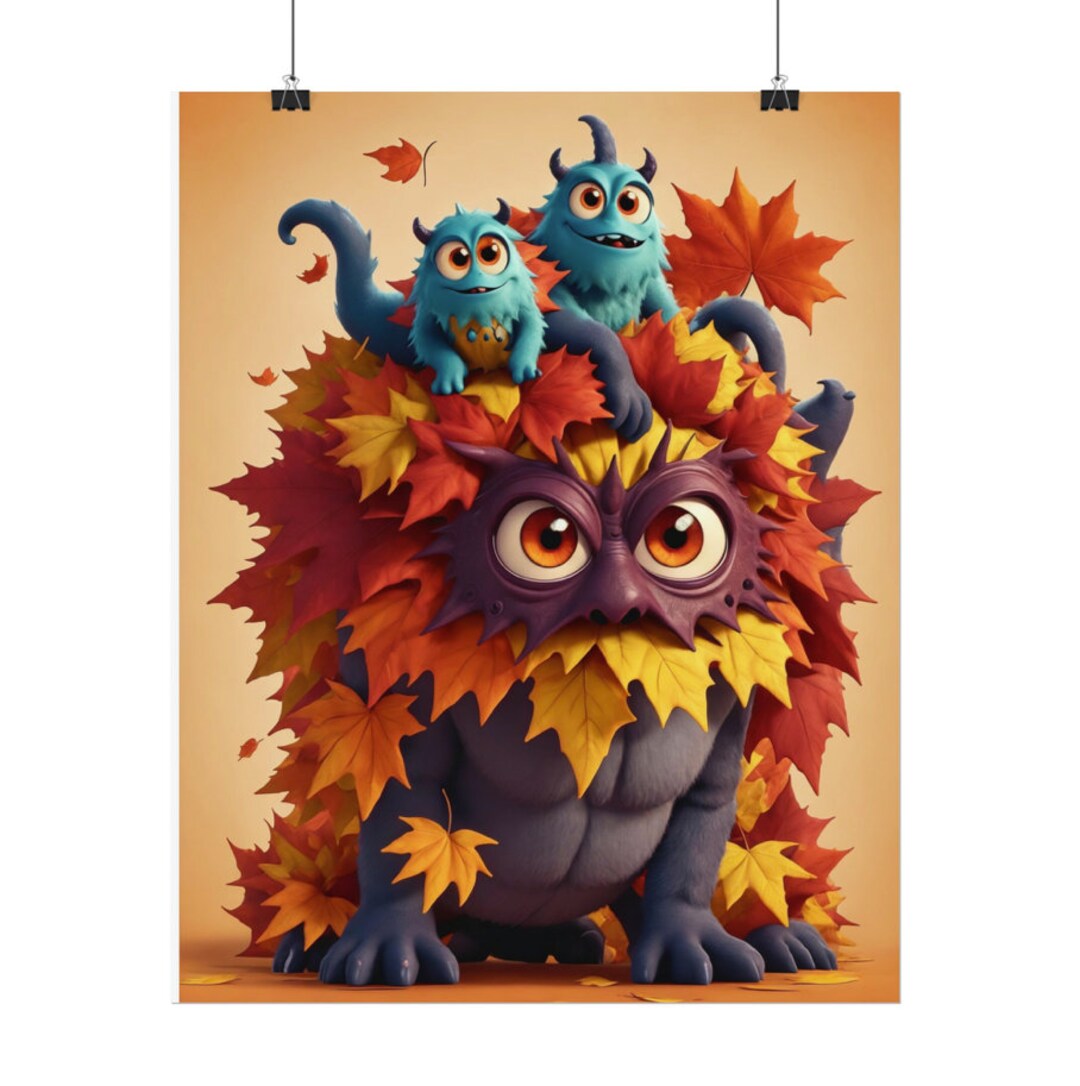 Posters Pumpkin Halloween Digital Download Monster Wall - Etsy