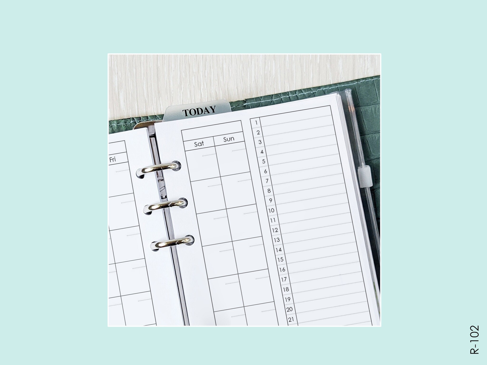 Monthly Planner Inserts Printable Personal Size, Monthly Pages With ...