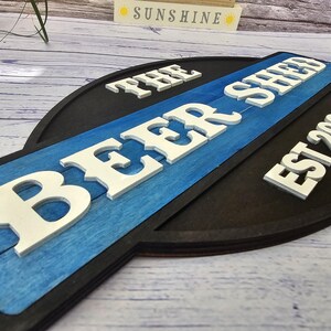 Personalised Wooden Bar Sign, Custom Man Cave Sign, Personalised Home ...