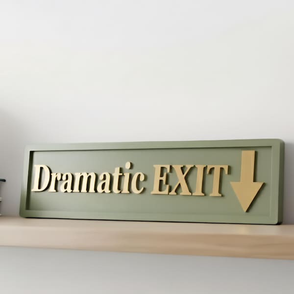 Red Exit Signs - Etsy UK