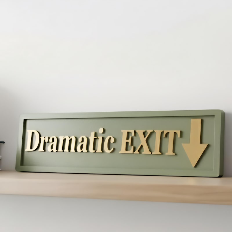 Red Exit Signs - Etsy UK