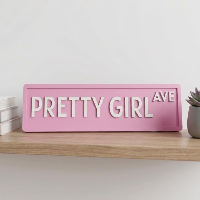 Pretty Girl Ave Sign - Etsy