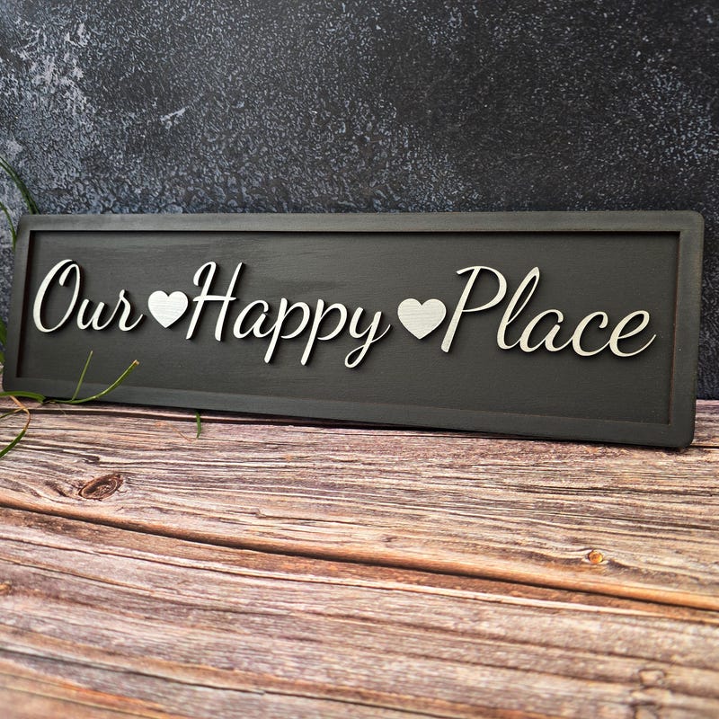 3d Happy Place Signs - Etsy UK
