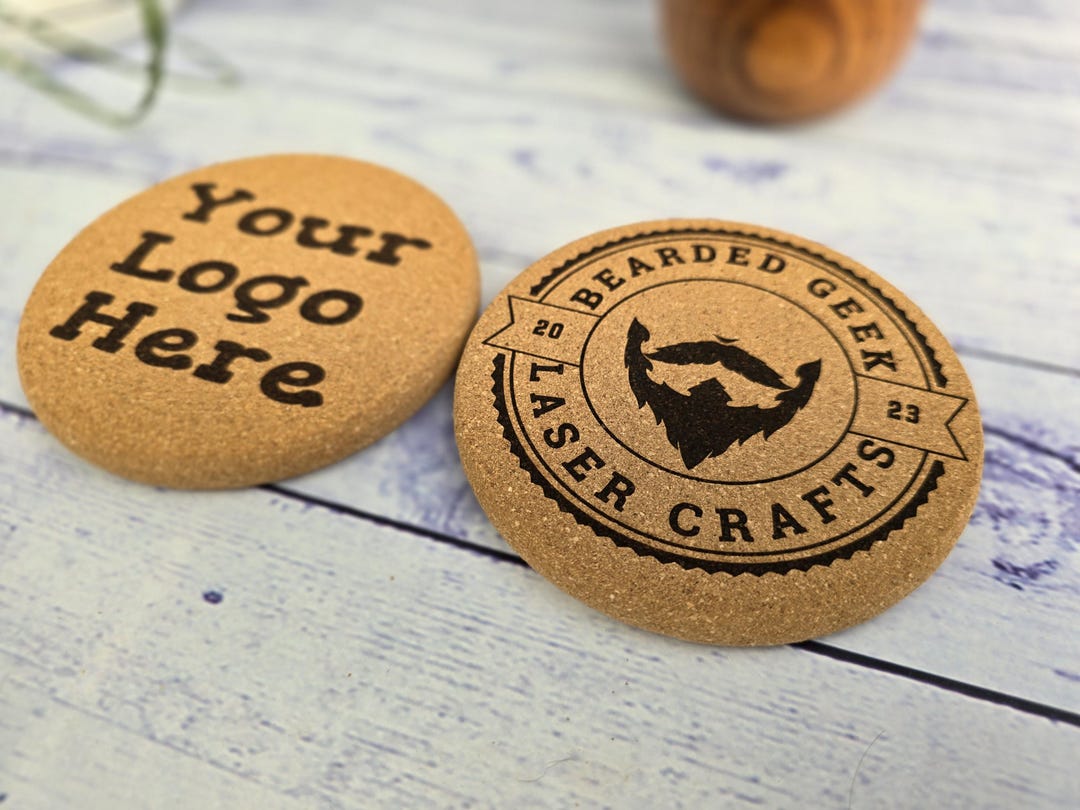 Custom Engraved Cork Coasters Personalized Drink Coasters Eco-friendly ...