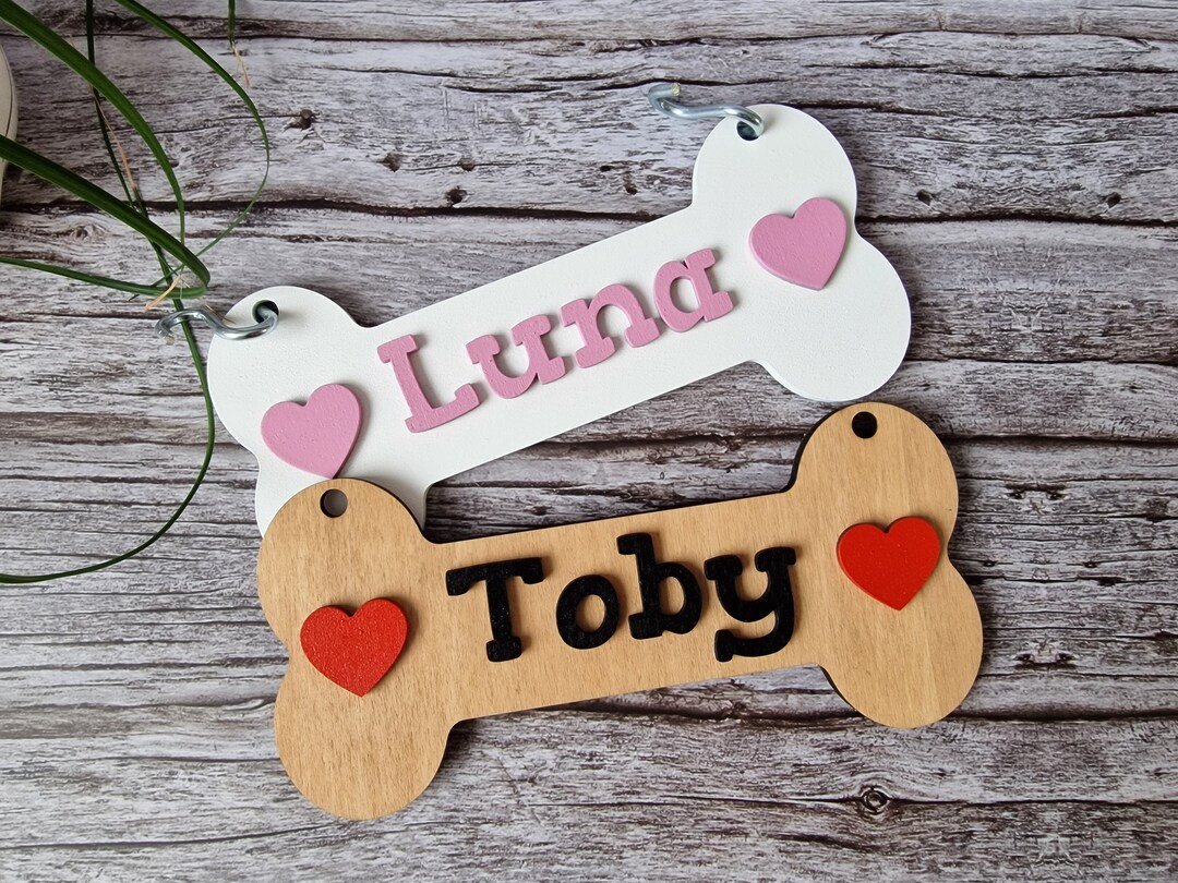 Personalized Dog Crate Sign, Custom Wooden Sign for Dogs, Personalised ...