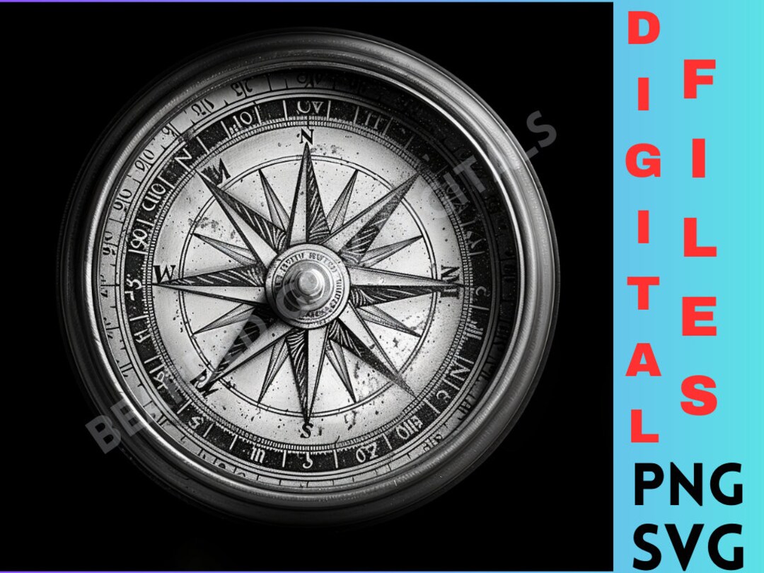 Compass Png Svg Laser Image Files for Laser Engraving Png for Lasers - Etsy