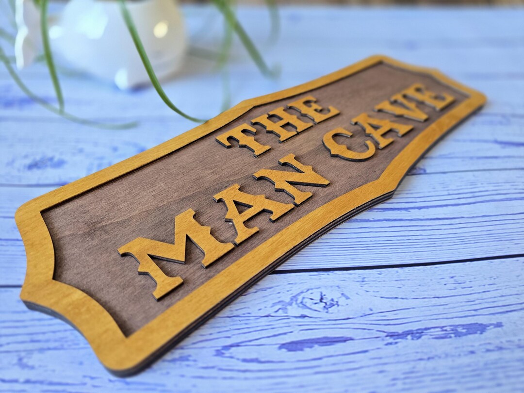 Personalised Wooden Man Cave Sign , Custom Wooden Sign - Etsy
