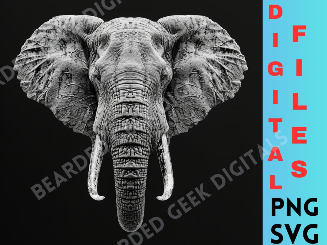 Elephant Png Svg Laser Files Images for Laser Engraving Png Svg Files ...