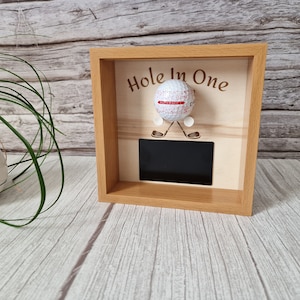 Personalized Hole in One Golf Ball Display Frame With Metal Plaque - Etsy