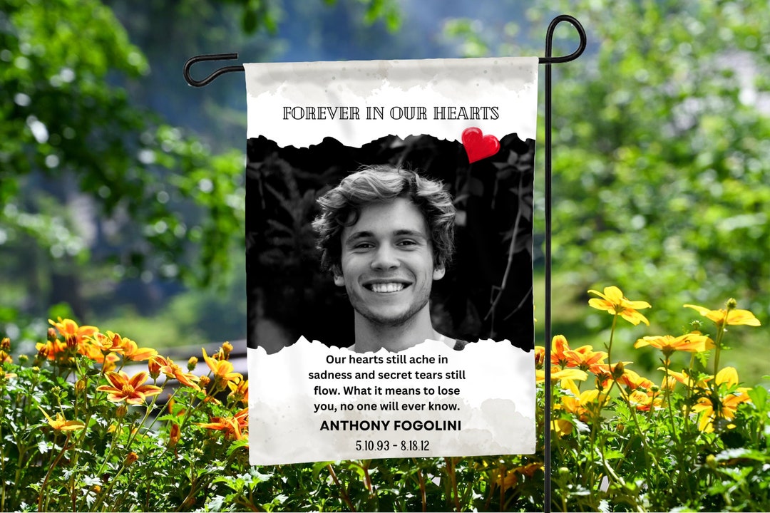 Personalized Memorial Garden Flag, Sympathy Gift - Etsy