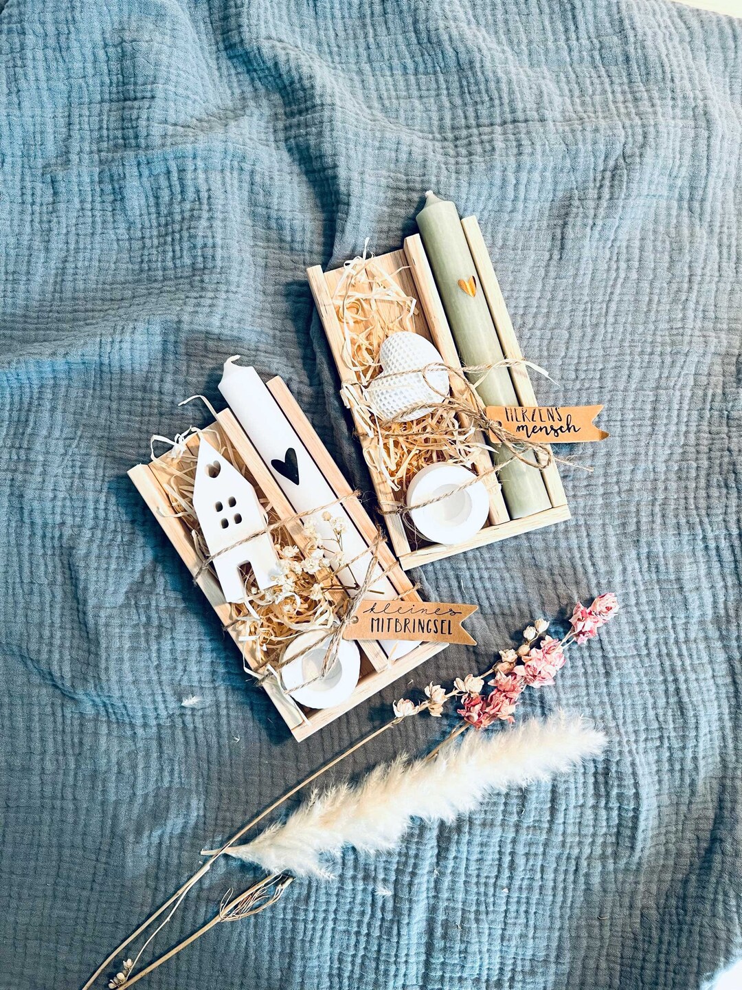 Geschenkset | Raysin | Häuser | Lichterhäuser | Kerzen | Freundin ...