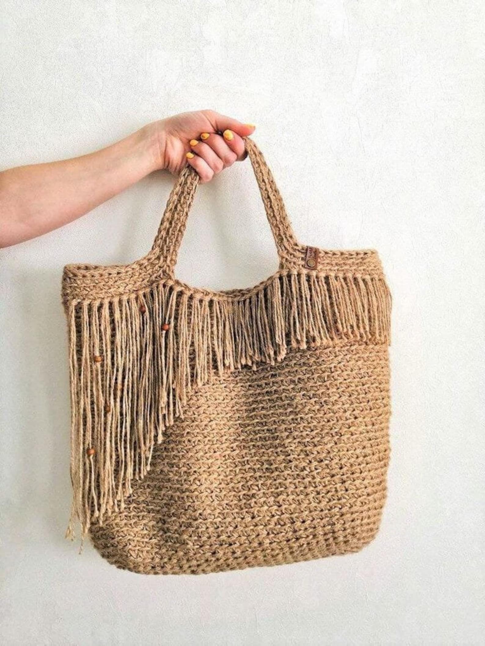 Handmade Jute Bag Made With Raw Jute,jute Processed Bag - Etsy